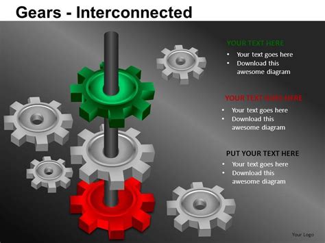 Gears Interconnected Powerpoint Presentation Slides DB PowerPoint Slide Images PPT Design