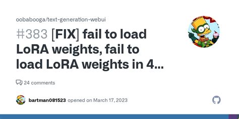 Fix Fail To Load Lora Weights Fail To Load Lora Weights In 4 Bit Fail To Generate Text With