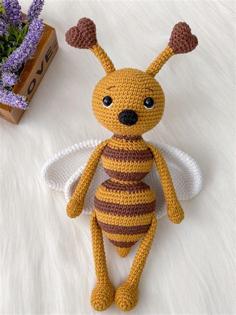 Bee Easy Crochet Pattern Amigurumi Bee Pattern English Bee Crochet