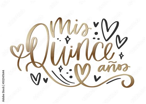 Mis Quince Años Quinceañera Card Vector Black White And Gold Design