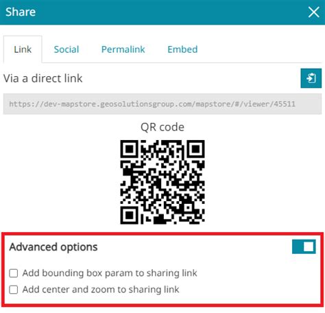 Sharing Resources MapStore
