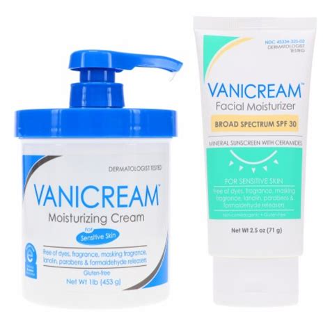 Vanicream Lite Lotion 16 Oz And Daily Facial Moisturizer Broad Spectrum