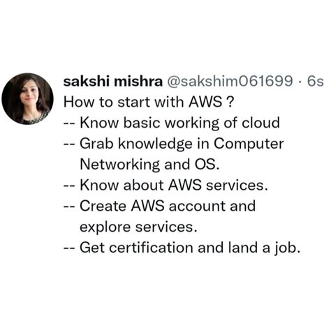 Sakshi Mishra On Linkedin Aws Beginners Awscloud Certification