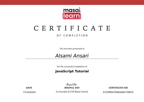 alsami ansari on linkedin javascript masaischool webdevelopment