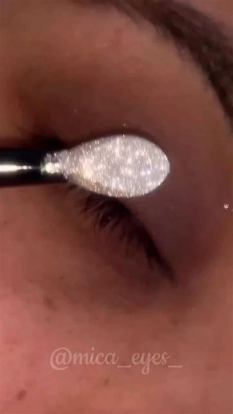 Diamond Dust Silver Shimmer 🤍 Eye Makeup Sparkly Makeup Glitter Makeup