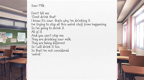 Natsuki Poem I Wrote R Ddlc