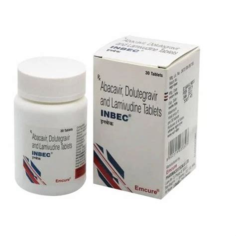 Inbec Abacavir Dolutegravir And Lamivudine Tablets Emcure Treatment Hiv Infection At ₹ 3000
