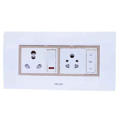 3 Pin Modular Switch Socket Combination Polycarbonate At ₹ 80 Piece In