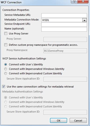 Soap Api Create A Sharepoint Bcs Connection To Sfdc Salesforce