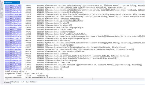 windbg commands memory making it run faster