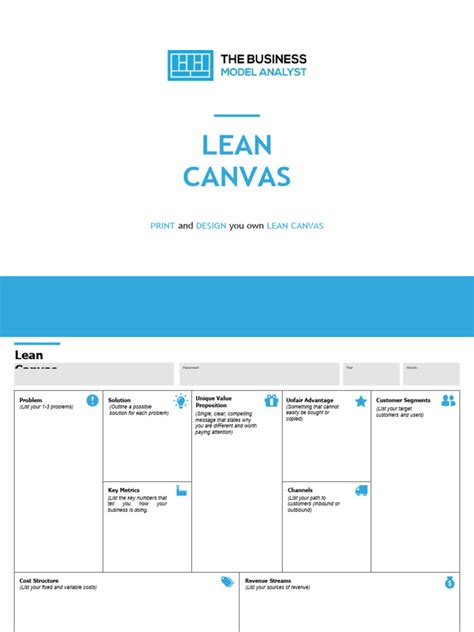 Lean Canvas Template Updated Wu6imu Pdf