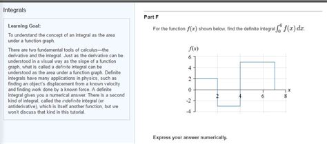 Solved To Understand The Concept Of An Integral As The Area