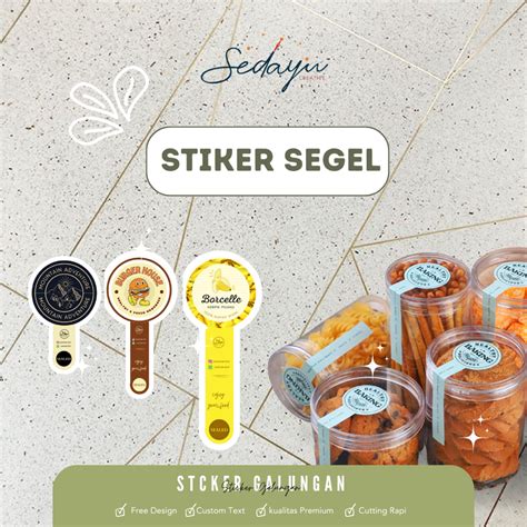 Jual Sticker Segel Box Siker Segel Minuman Stier Kemasan Costume Sticker Stiker Seal