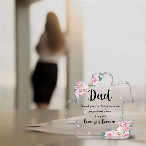 아크릴 아빠 감사 퍼즐 조각 장식 내 인생에서 중요한 존재가 되어 주셔서 영원히 사랑합니다 생일 Temu Korea