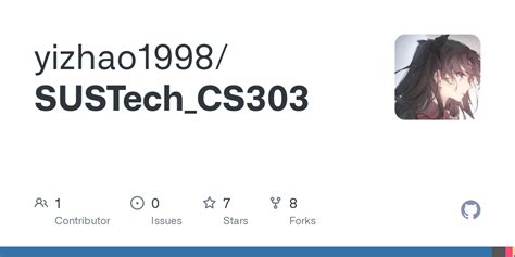 GitHub Yizhao1998 SUSTech CS303