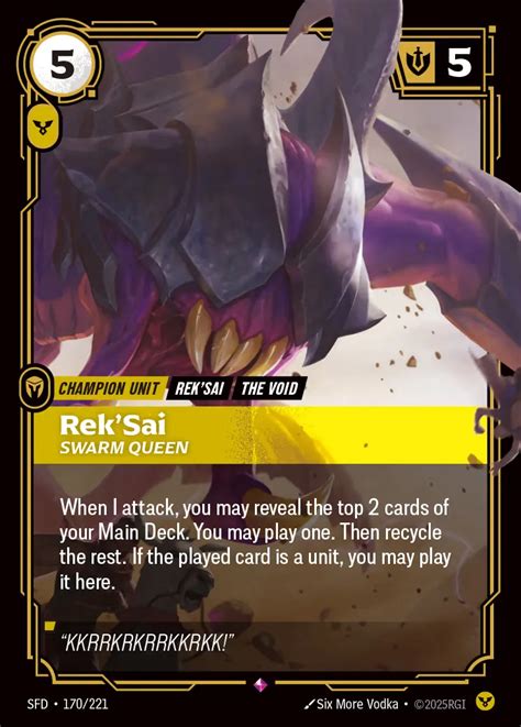 Riftbound Riftbound Deck Reksai