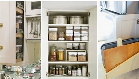 ترفندهایی برای مرتب کردن کابینت های آشپزخانه
