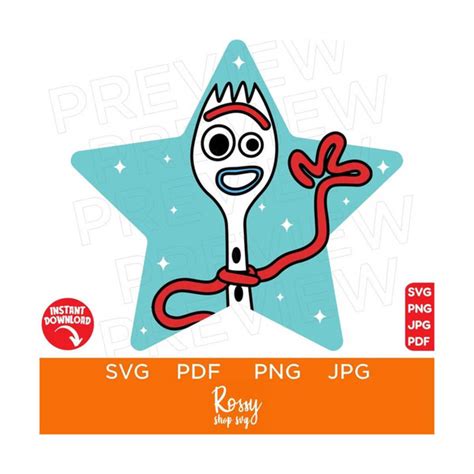Forky Svg Toy Story Svg Ears Svg Clipart Cricut Design Inspire Uplift