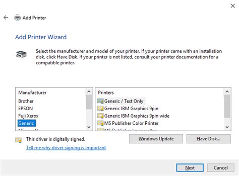 Not All Printer Drivers From Windows Update Appear In Add Printer Wizard Windows Client Not All Printer Drivers From Windows Update Appear In Add Printer Wizard Windows Client