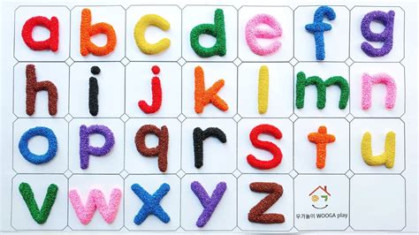 점선 Alphabet 따라 색깔 클레이로 소문자 Alphabet A부터 Z까지 만들기 Playdoh로 Alphabet 쓰기