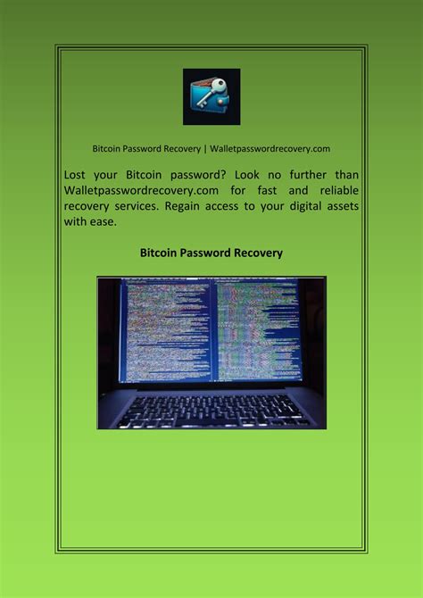 Ppt Bitcoin Password Recovery Walletpasswordrecovery Com Powerpoint