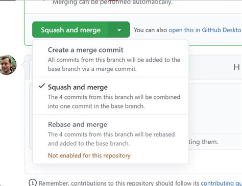 Can We Enforce Squash Merge For All Commits Issue 260 Dotnet