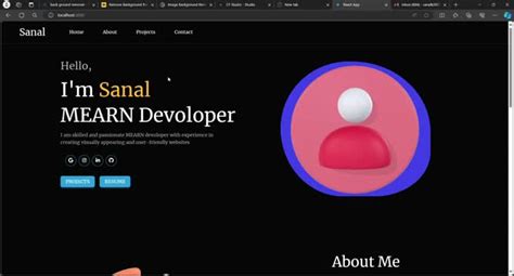 Hello Webdev Portfolioshowcase Portfolio Reactjs Webdevelopment Sanal K