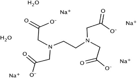 Chemical Structure Of Edta Ethylenediaminetetraacetic
