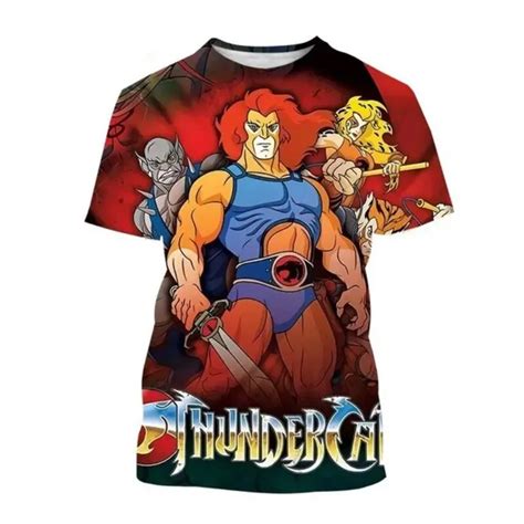 Summer Thundercats 3d Print T Shirts Anime Streetwear Men Women Fashion