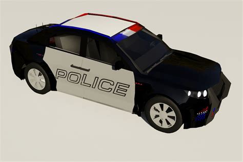 D Police Car Model TurboSquid