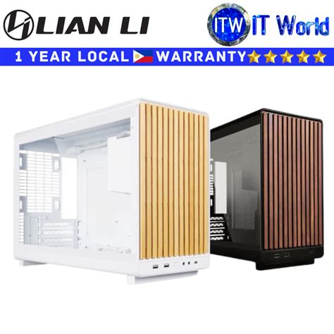 Lian Li Computer Pc Case A3 Matx Wooden Front Panel Glass Side Panel