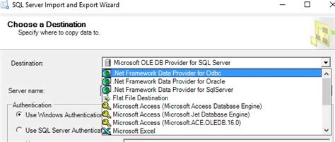 Sql Server Data Import Connection Issue Microsoft Qanda