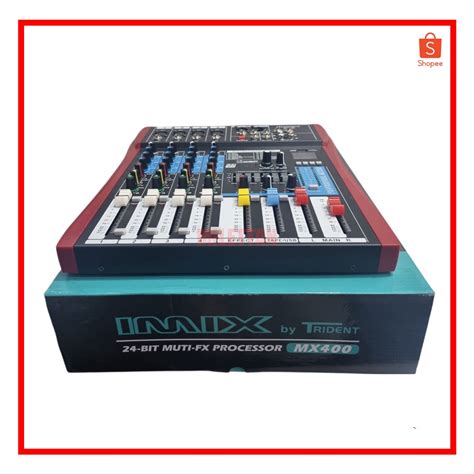 ORIGINAL IMIX PROFESSIONAL MIXER BY TRIDENT 4 CHANNEL MX400 24 BIT MUTI FX PROCESSOR Shopee