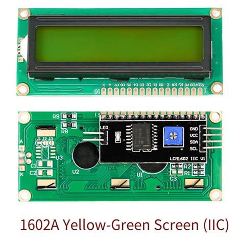 1602 16x2 Lcd Module Shield Blue Yellow Green Backlight 5v Lcd Module