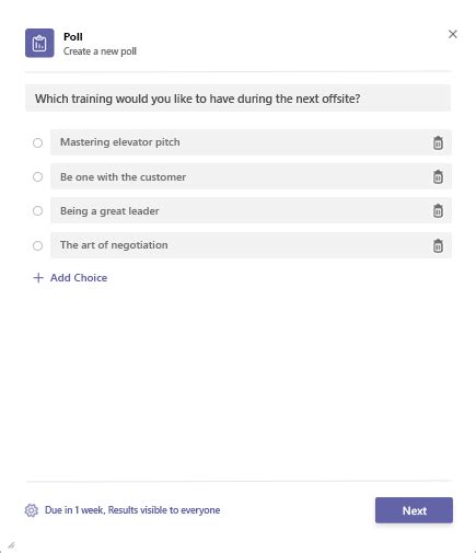 So Erstellen Sie Eine Umfrage In Microsoft Teams