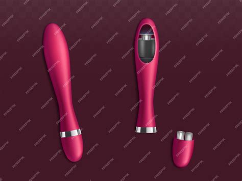 Free Vector Assembled Disassembled Vibrators 3d Realistic With