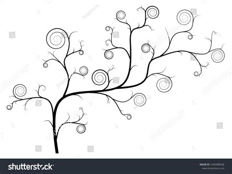 Silhouette Vine Isolated On White Background Stock Vector Royalty Free 1936988638 Shutterstock