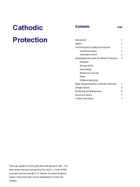 Cathodic Protection The Basics Pdf Technology And Engineering