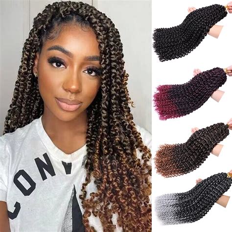 Water Wave Passion Twist Crochet Hair 18 Inch Crochet Passion Twist