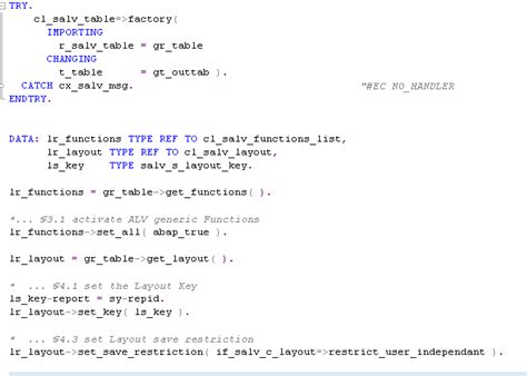 How To Extract Formatted Salv Output As An Excel D Sap Community