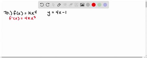 SOLVED Find K Such That The Line Is Tangent To The Graph Of The Function Function F X K X