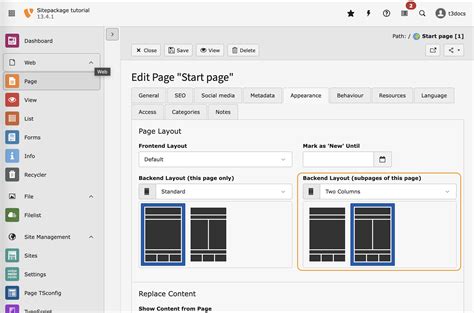 Additional Subpage Layout — Site Package Tutorial Main Documentation