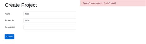 Can T Create Project With User Issue Greatbit Quack GitHub