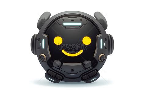 웃는 로봇 아이콘 일러스트 무료 다운로드 Lovepik