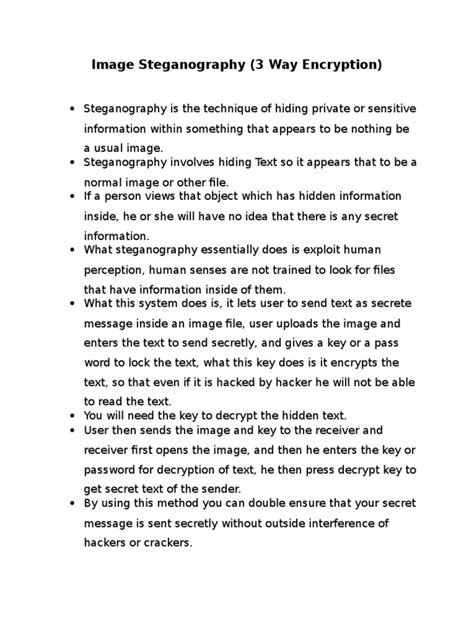 Image Steganography 3 Way Encryption Pdf Password Encryption Image Steganography 3 Way Encryption Pdf Password Encryption