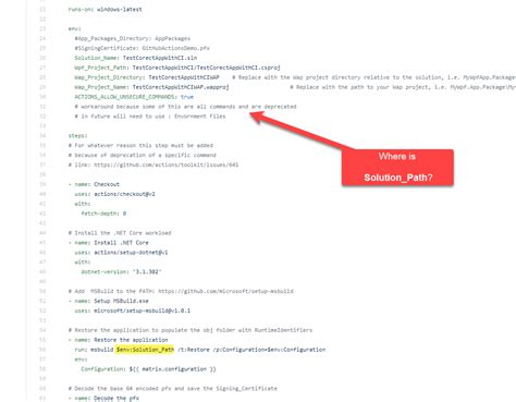 Unable To Fix Error On Ci Workflow · Issue 38 · Microsoftgithub Actions For Desktop Apps · Github