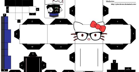 Cubeecraft Hello Kitty Cube Papercraft
