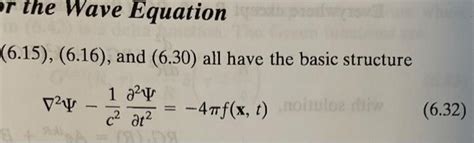 Solved In Three Dimensions The Solution To The Wave Equation