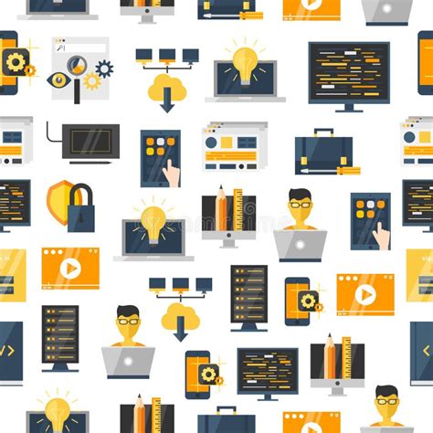 Program Development Pattern Stock Vector Illustration Of Programming
