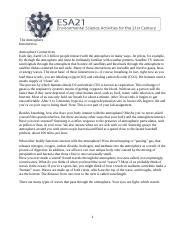 Week 3 Lab Weather Activity Docx The Atmosphere Introduction Atmosphere Connections Each Day